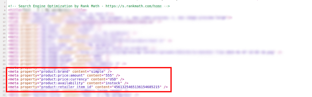 Savvy Way To Remove 5 Product Meta Tags from Rank Math